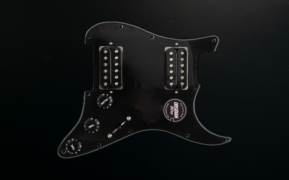 HH Loaded Pickguard for Strat® | 6-Way Switching | ObsidianWire