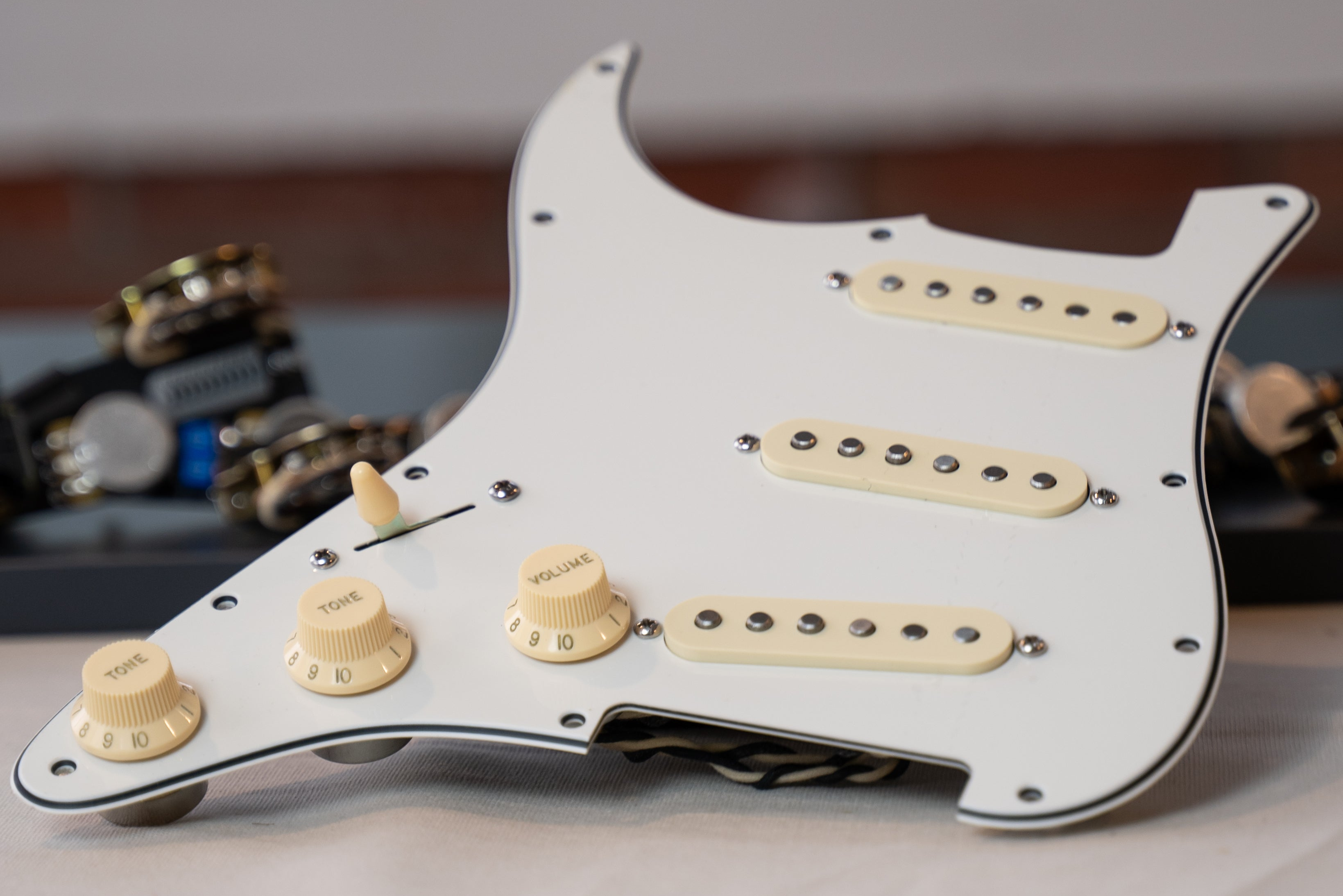 Custom: Lefty! Loaded Pickguard for Strat® | Left Handed Loaded ...